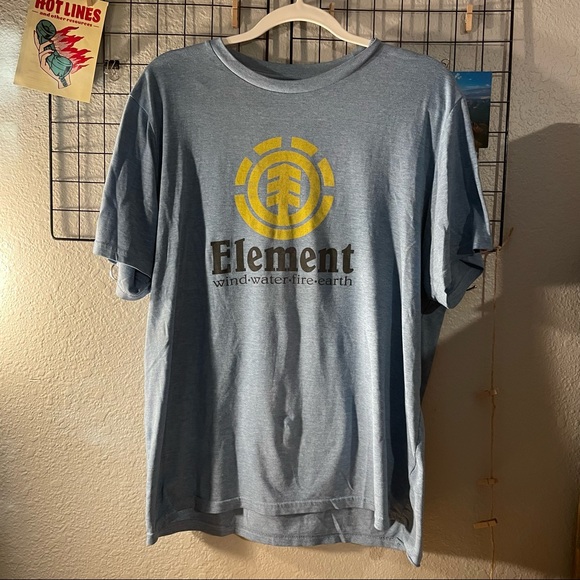 Element | Shirts | Mens Blue Element Vertical Logo Shirt | Poshmark